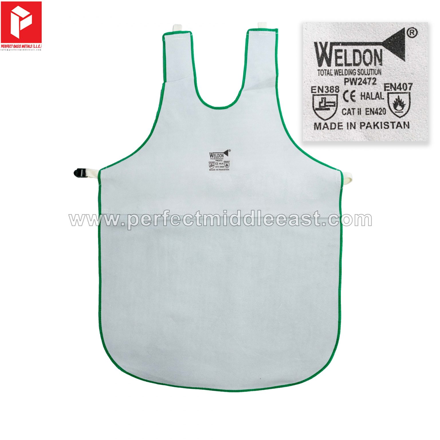 Welding apron - Perfect Oasis Metals LLC