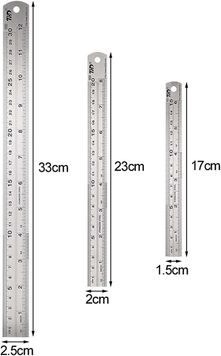 Steel Ruler - Perfect Oasis Metals LLC